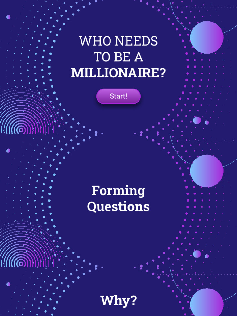 Forming Question Hooks Who Needs To Be A Millionaire by Slidesgo | PDF