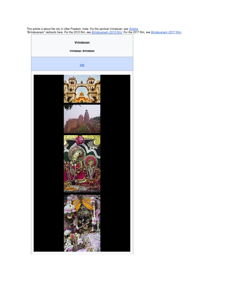 Vrindavan | Download Free PDF | Hindu Gods | Bhagavad Gita