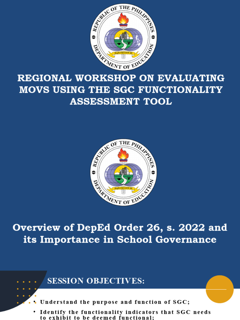 SGC Presentation Deped Order Series 2022 TARLAC PROVINCE | PDF ...