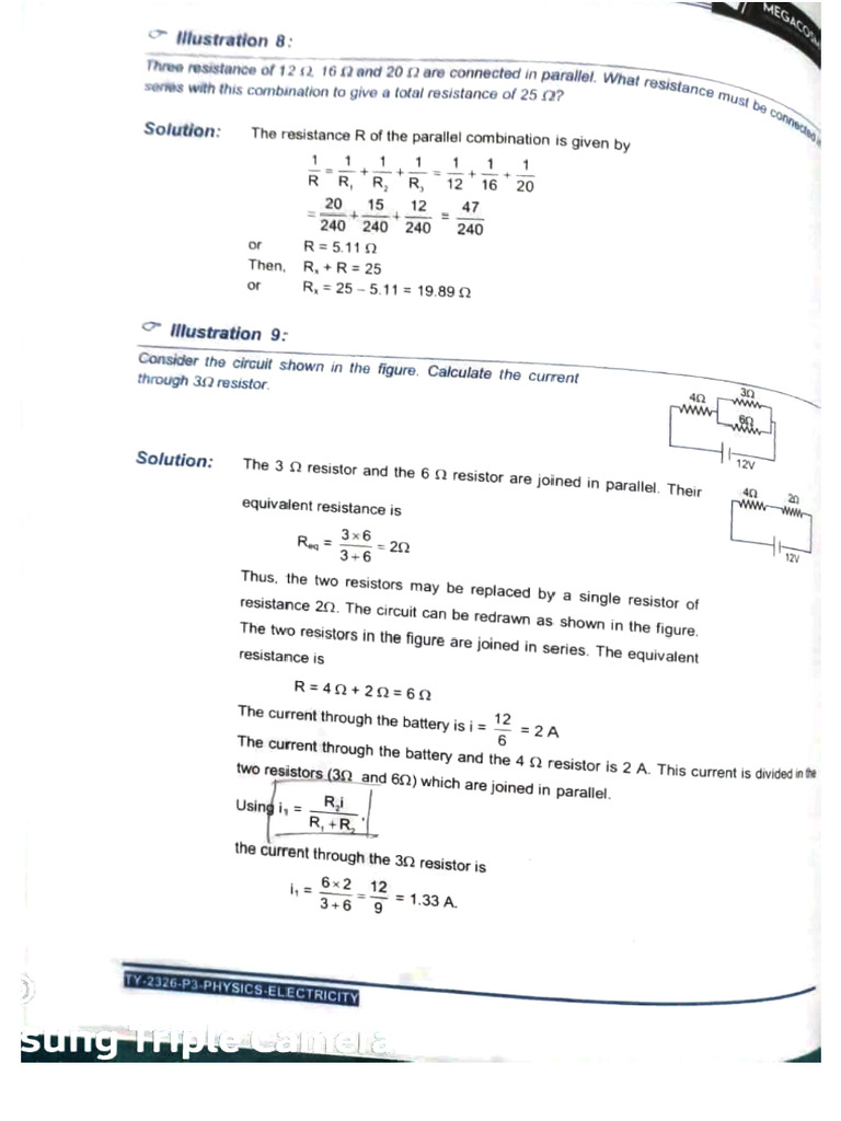 Electricity Class 10 | PDF