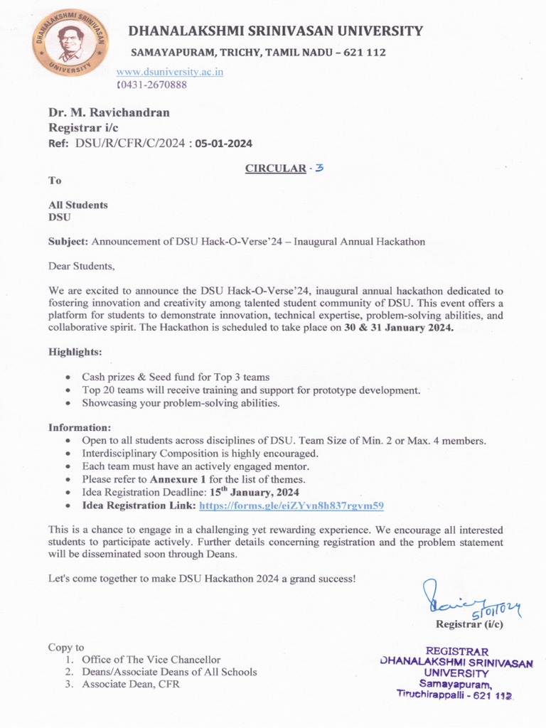 1 Circular Students | PDF