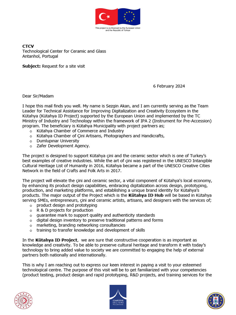 Visit Letter | Download Free PDF | Economies | Business