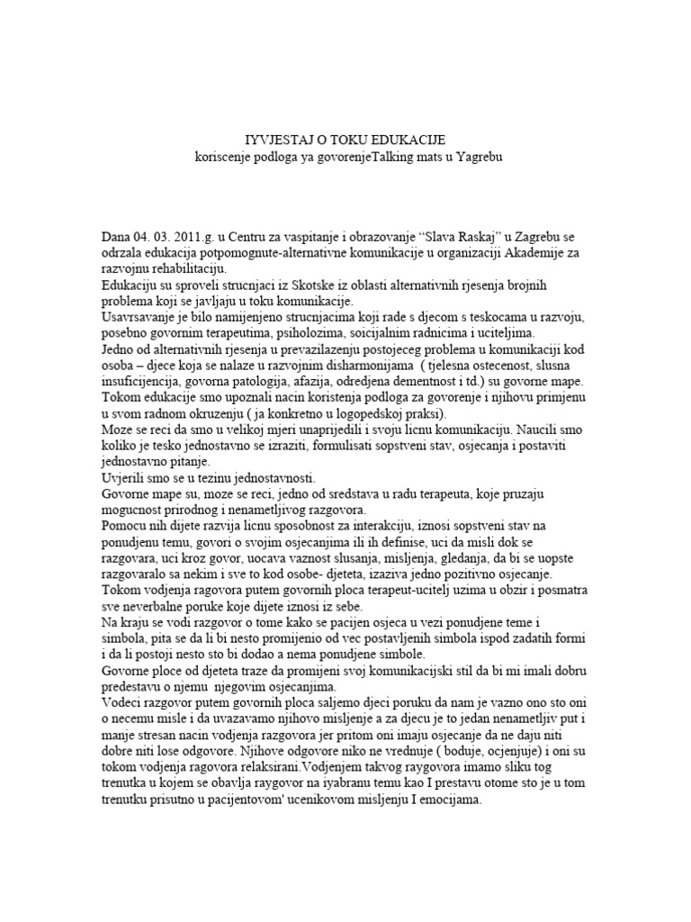 Govorni Razvoj | PDF