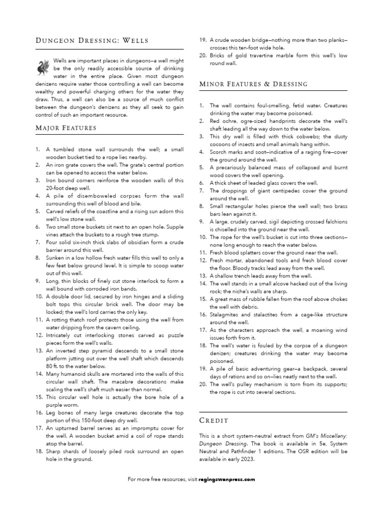 1P Dungeon Wells | PDF | Building Engineering