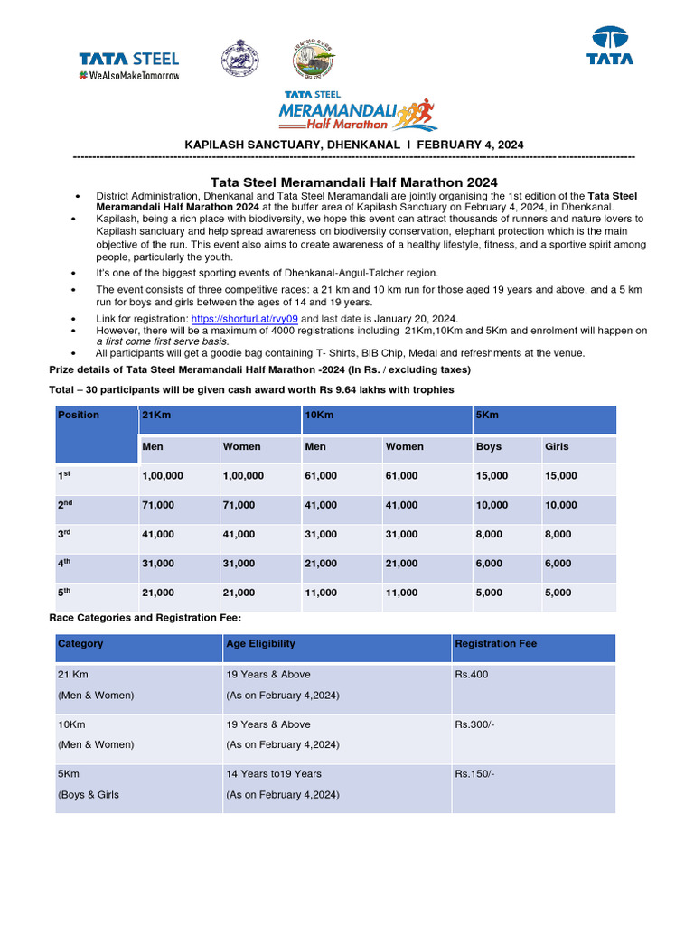 Generic Information - Tata Steel Meramandali Half M - 240111 - 132218 ...