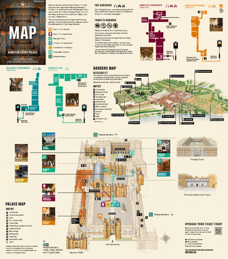 Hampton Court Palace Visitor Map 24 05 23 | PDF | Buildings And Structures