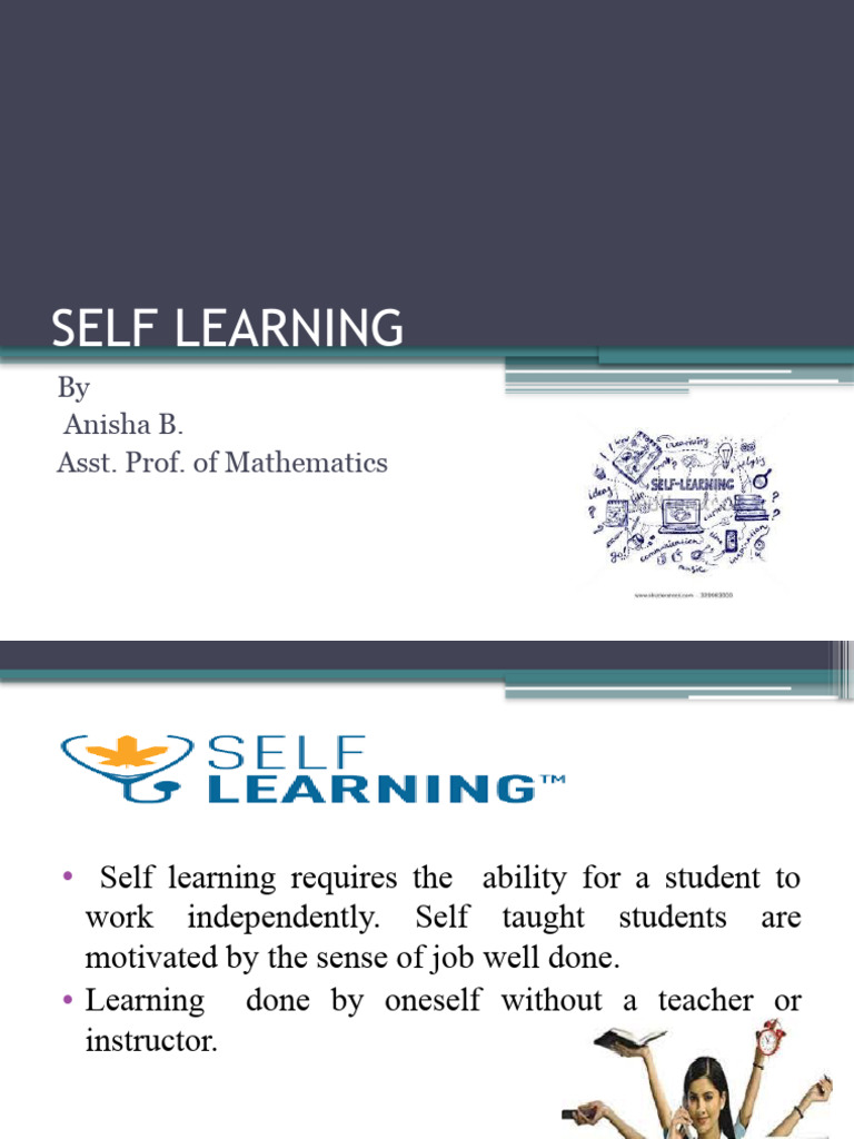 5.Self Learning | PDF | Learning | Teachers