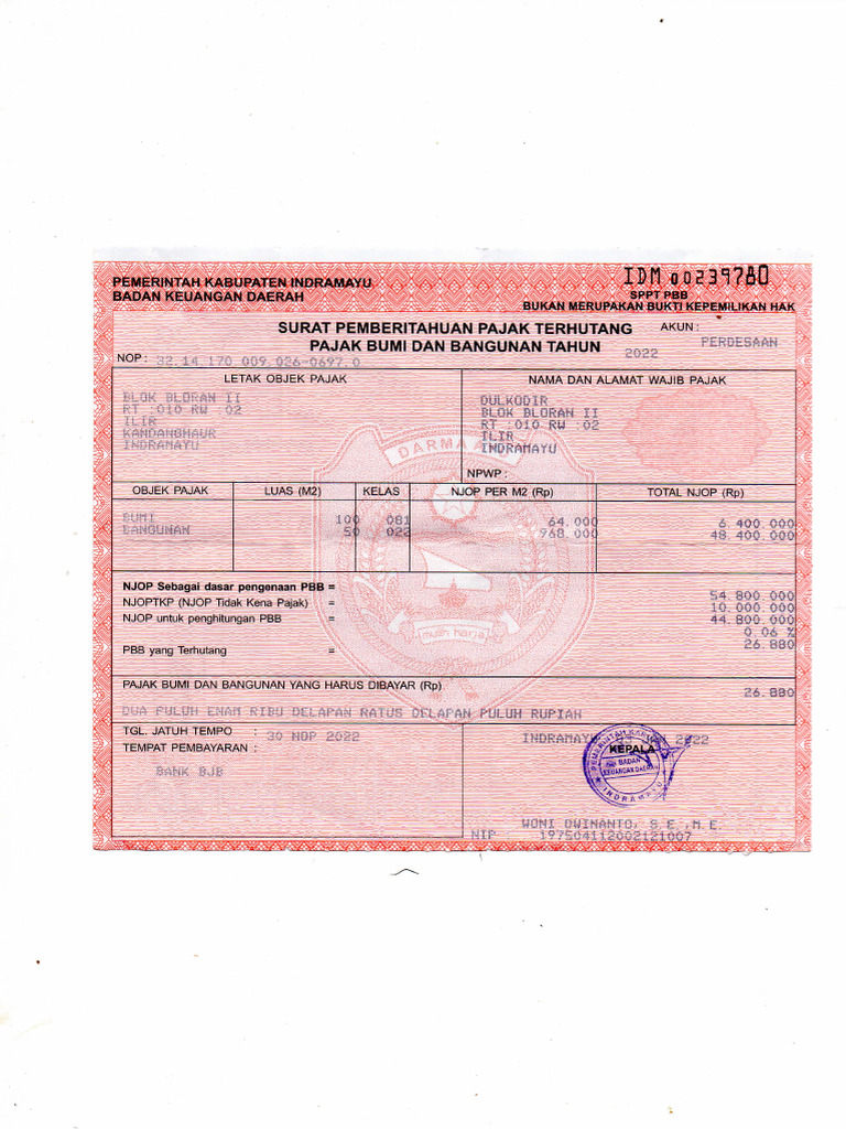 SPPT - Dulkodir | PDF