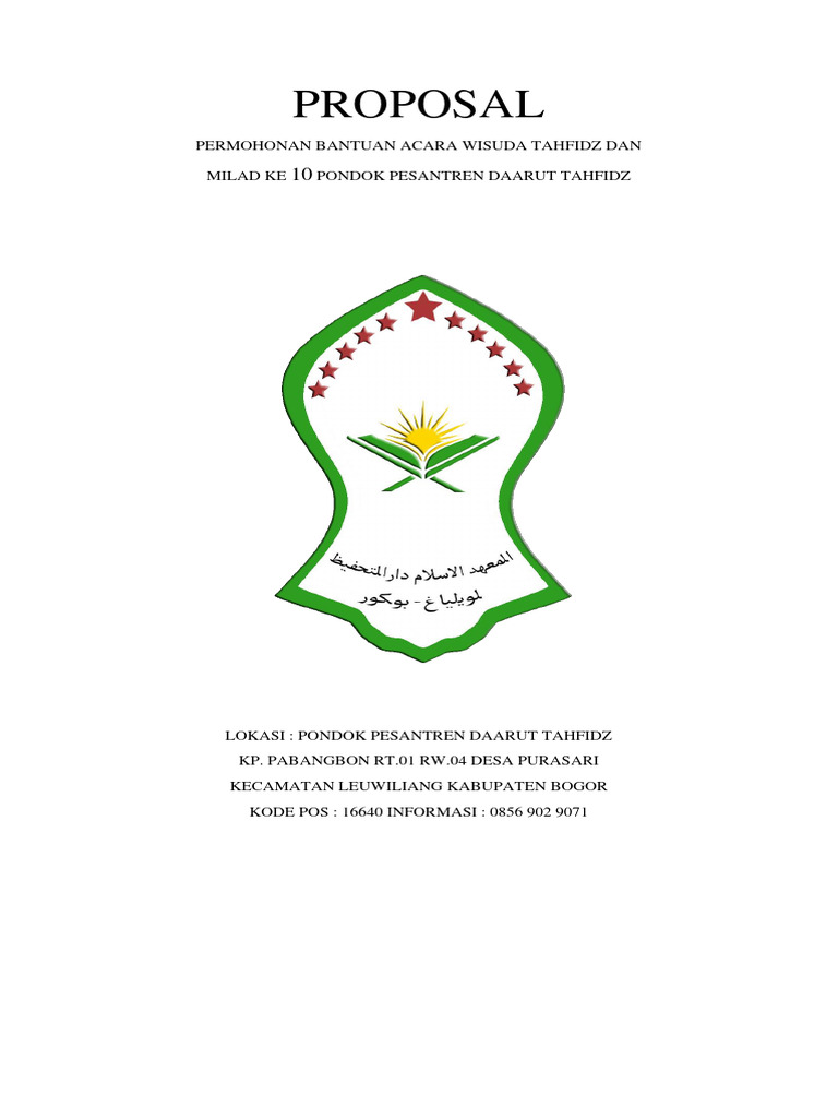 Proposal Milad Lengkap | PDF