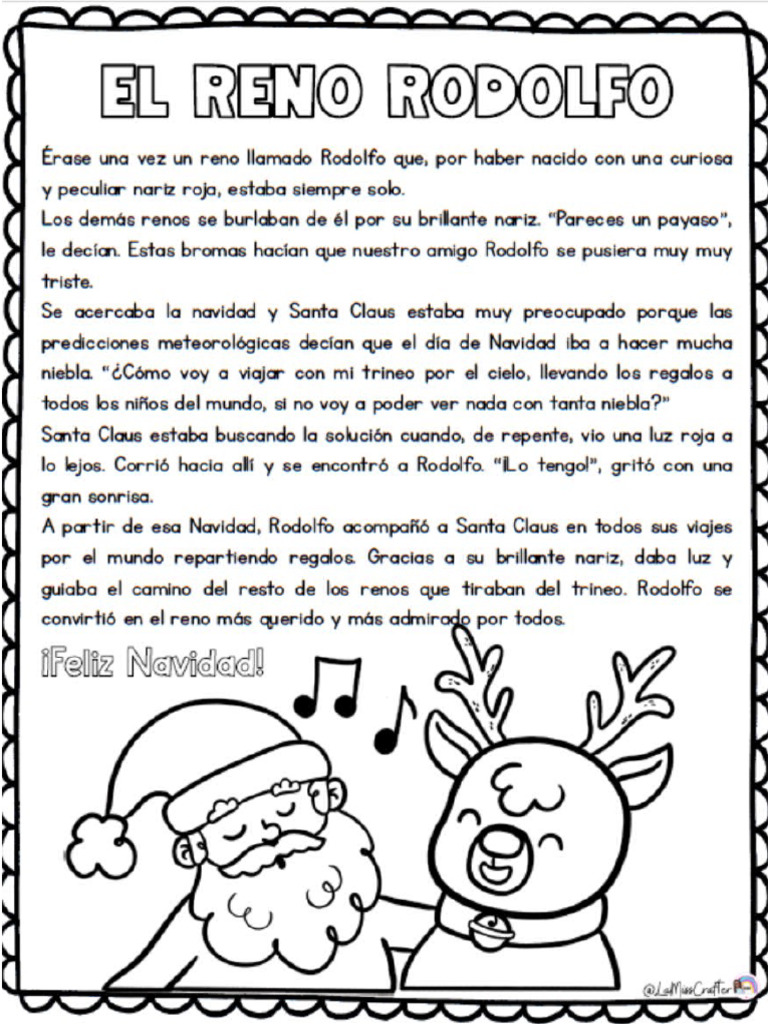 Cuento El Reno Rodolfo | PDF