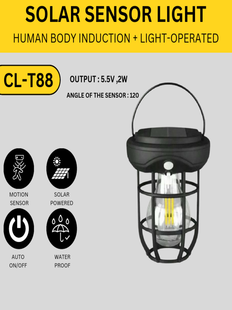 Solar Sensor Light - 20240103 - 180715 - 0000 | PDF | Home & Garden ...