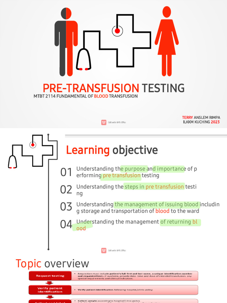6 Pre-Transfusion Testing | PDF | Blood Transfusion | Hematology