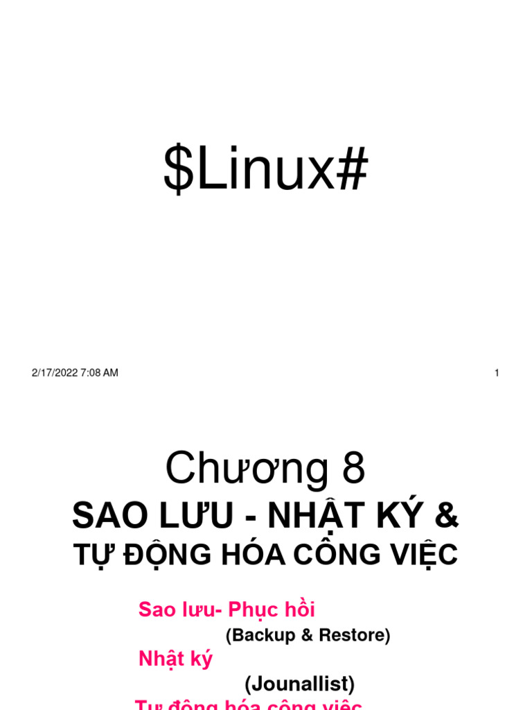 Chap8 - Backup-Journallist-Scheduler Job | PDF
