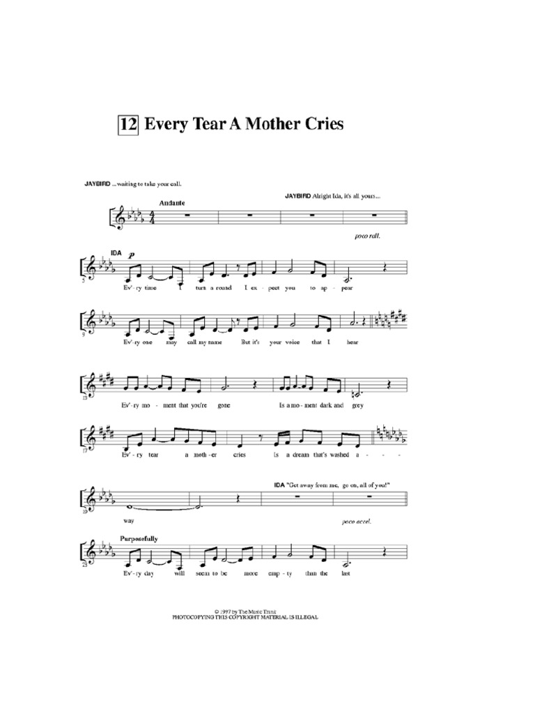 Every Tear A Mother Cries | PDF
