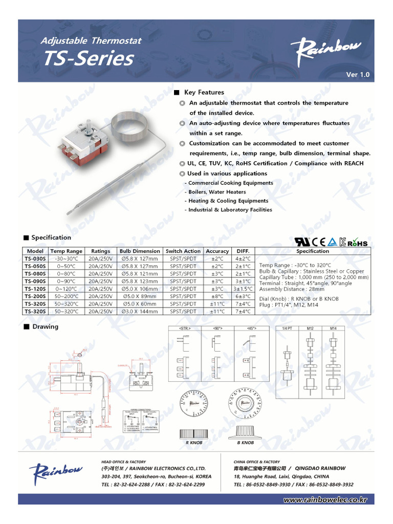 1 1 1+TS-Series Data+Sheet (ENG) VER1.0 | PDF