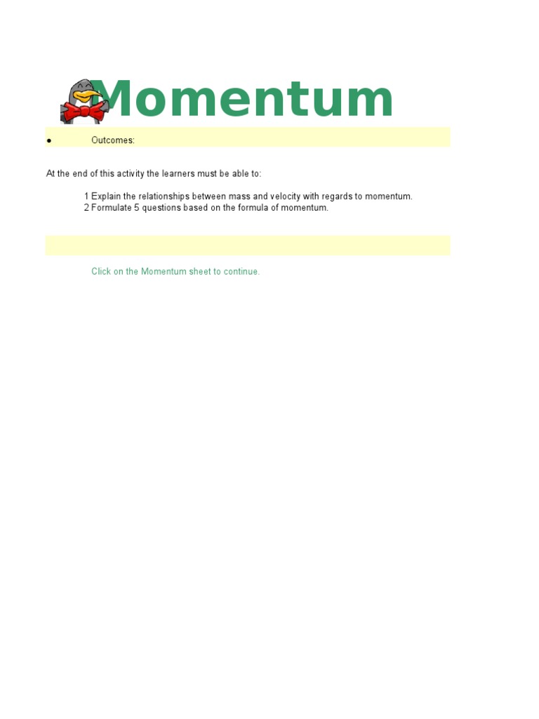 Assignment 2 | PDF | Momentum | Mass