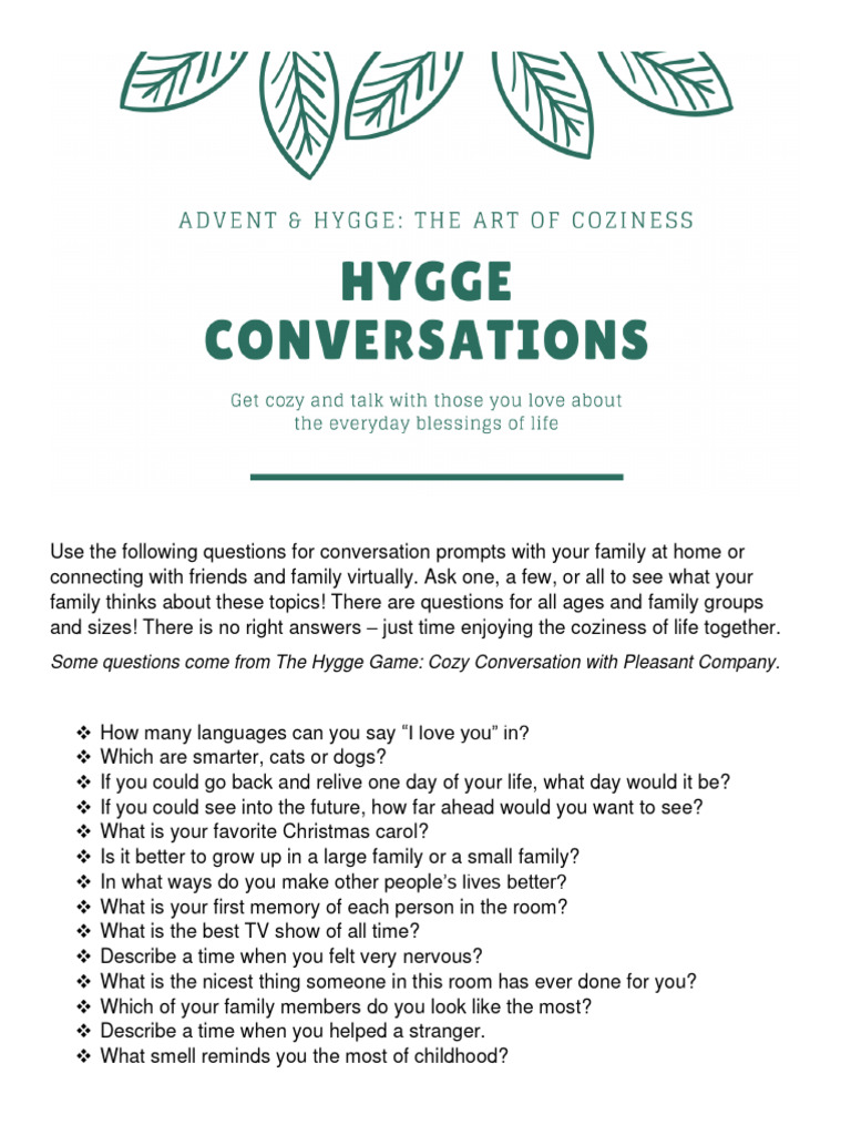 Hygge-Conversations | PDF