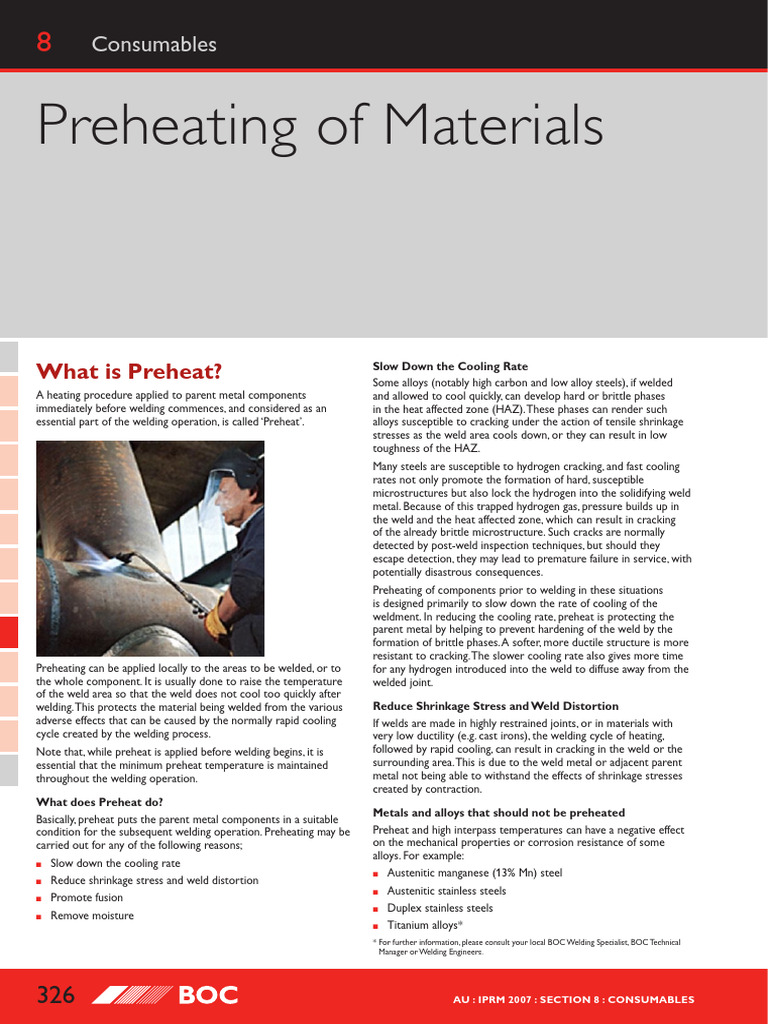 Preheating of Materials | PDF | Construction | Welding