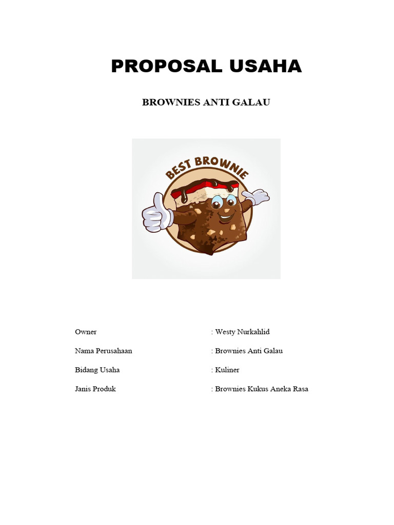 Proposal Usaha | PDF