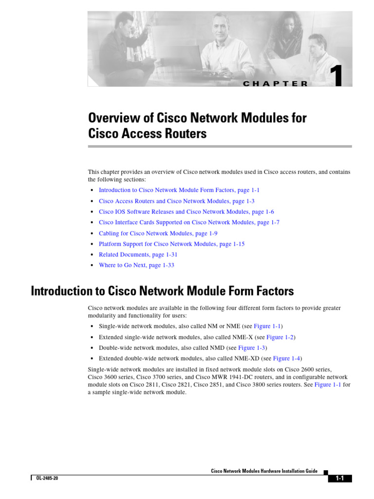 Cisco Network Modules Overview 1 Pdf Router Computing Computer Network