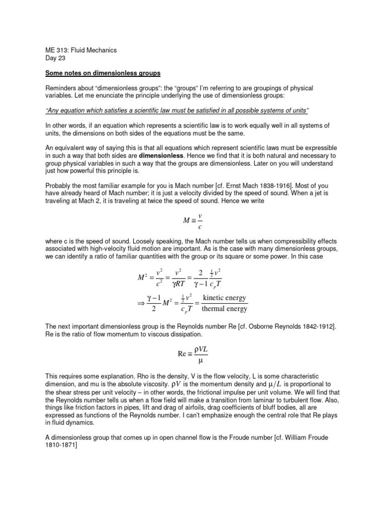 Day 23 | PDF | Fluid Dynamics | Reynolds Number