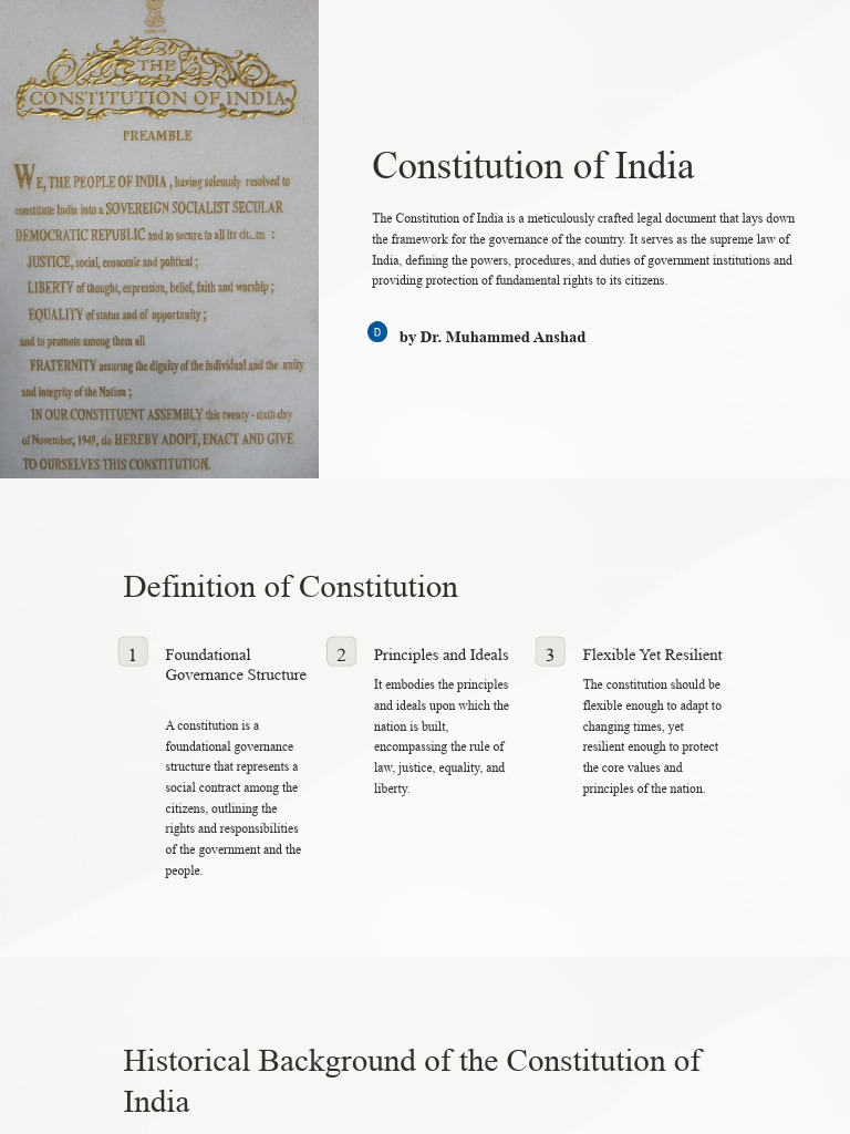 Constitution of India | PDF | Constitution | Governance