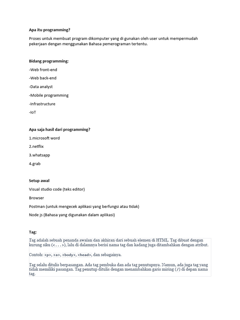 Apa Itu Programming | PDF