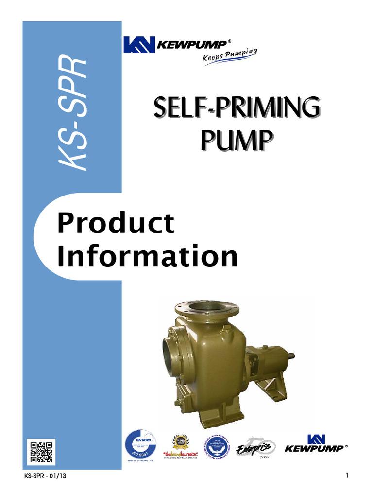 KS SPR | PDF | Pump | Manufactured Goods