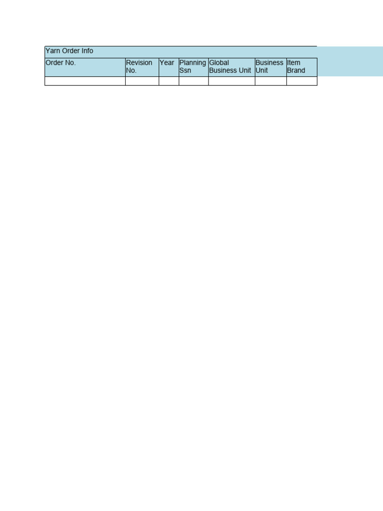 Raw Material Order List Report | PDF | Textiles | Textile Industry