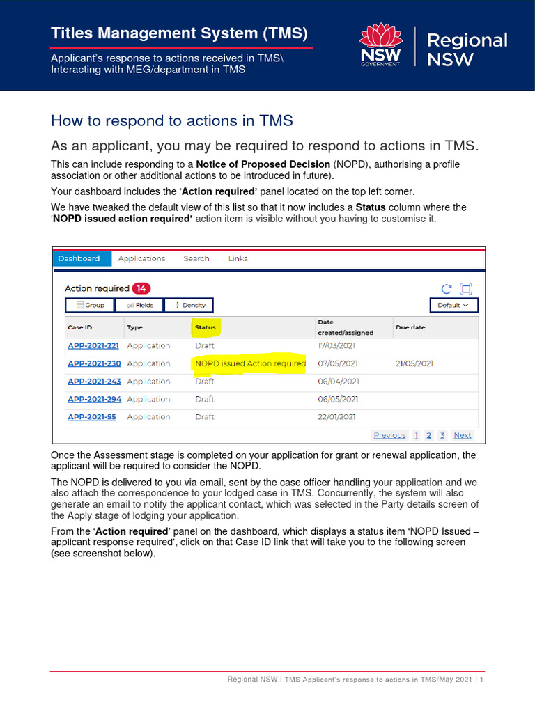 Tms User Guide Applicant Response | PDF | Bonds (Finance) | Invoice