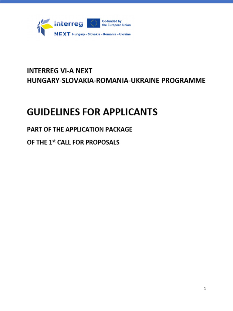 Interreg VI-A NEXT Program Guidelines | PDF | Preventive Healthcare | Biodiversity