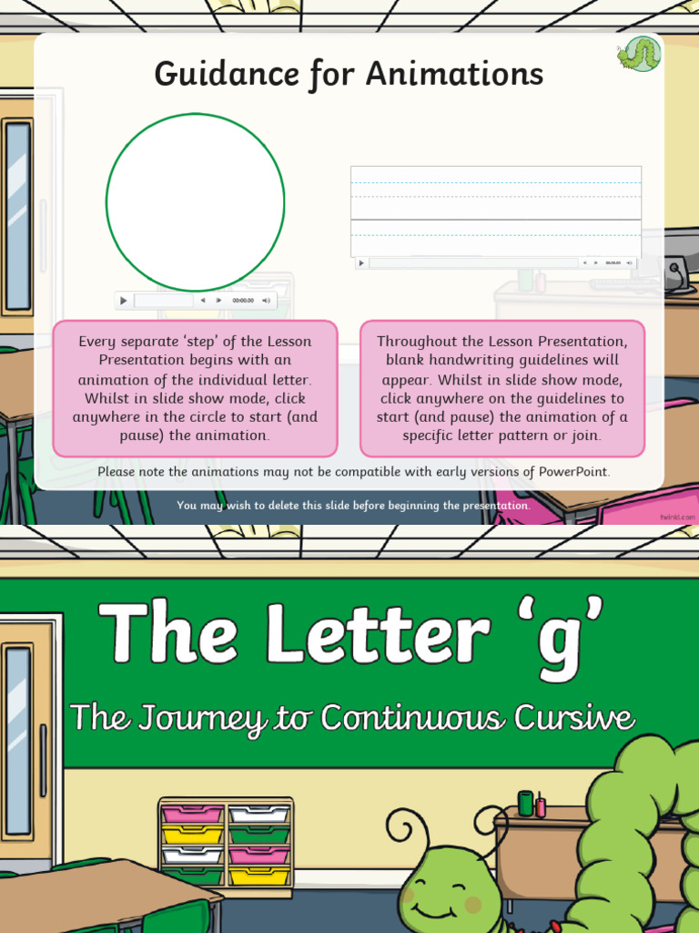 Continuous Cursive - The Letter _g_ PowerPoint | PDF | Hand