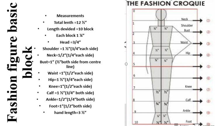 Fashion Figure Basic Block | PDF | Language Arts & Discipline | Home ...