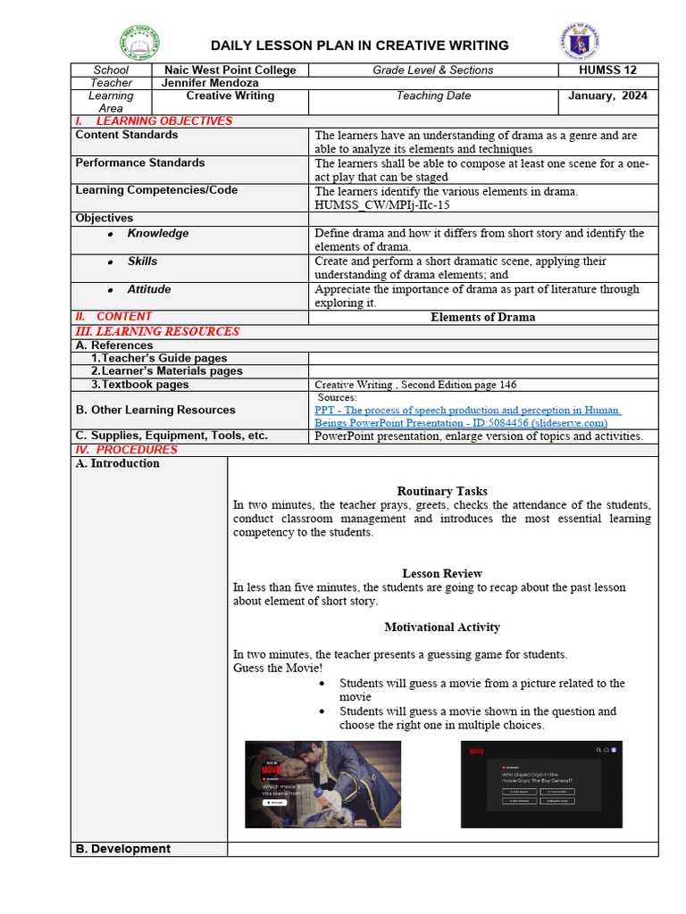 DEMO LP Medyo Final | PDF | Learning | Plot (Narrative)