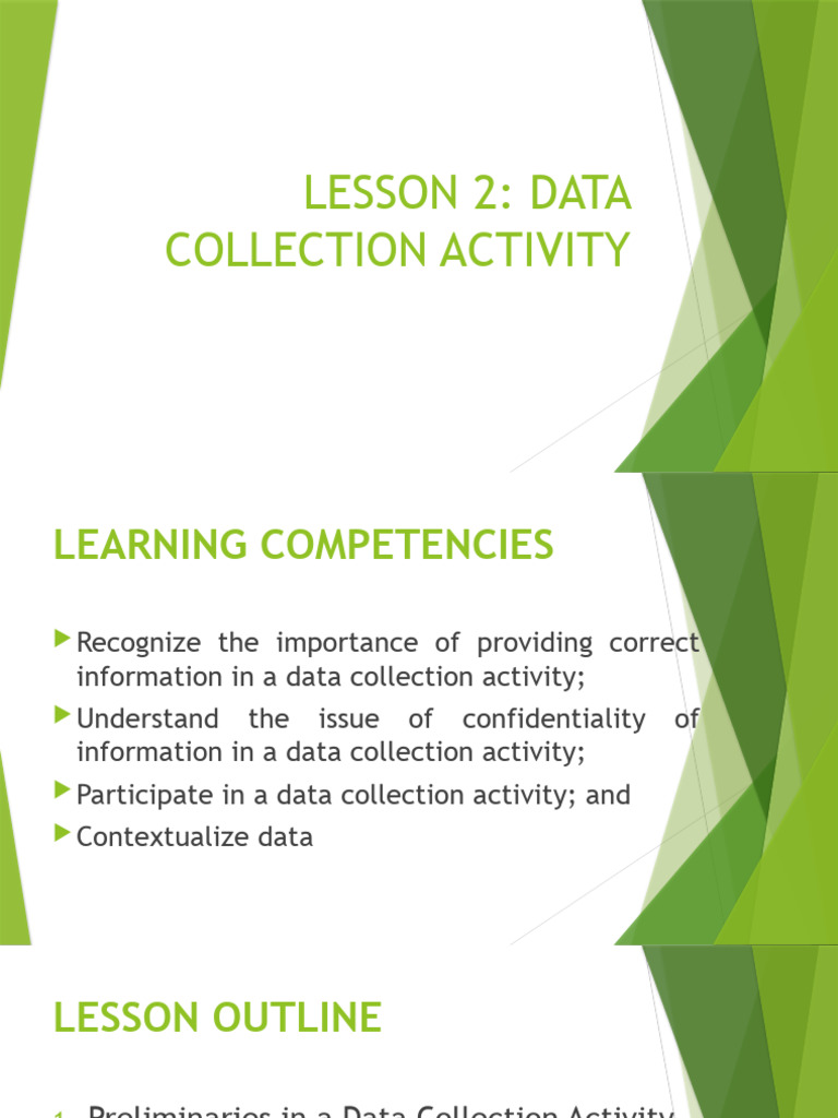 Lesson 2 Data Collection Activity | PDF | Social Science