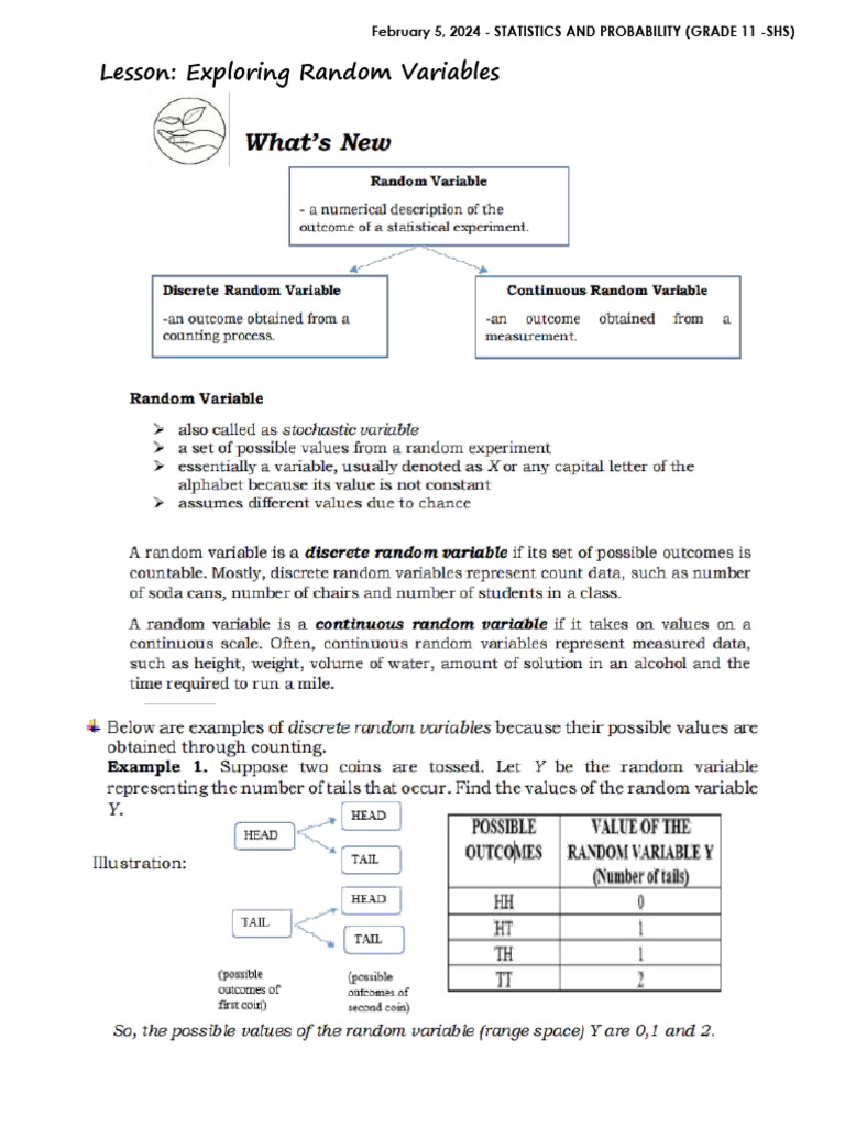 Week 1 2 Lecture Notes Statistics Probability | PDF