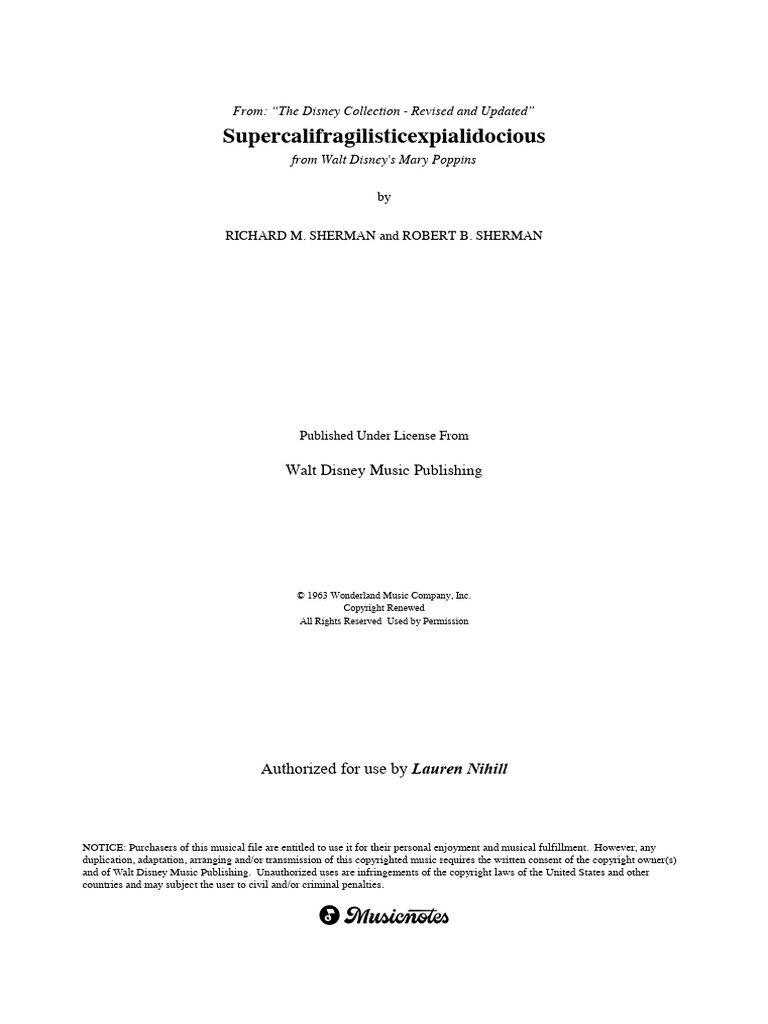 Supercalifragilistic | PDF | Freedom Of Expression Law | Copyright Law