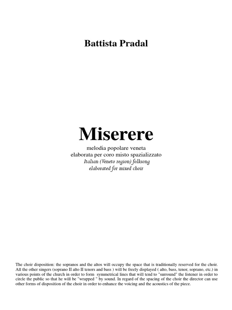Miserere | PDF