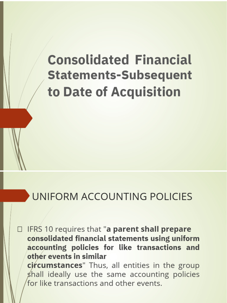 Conso FS PT 2 | Download Free PDF | Consolidation (Business) | Dividend