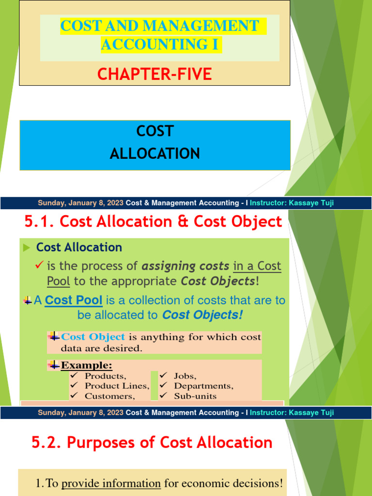 Chapter 5 - Cost Allocation | PDF | Management Accounting | Microcomputers
