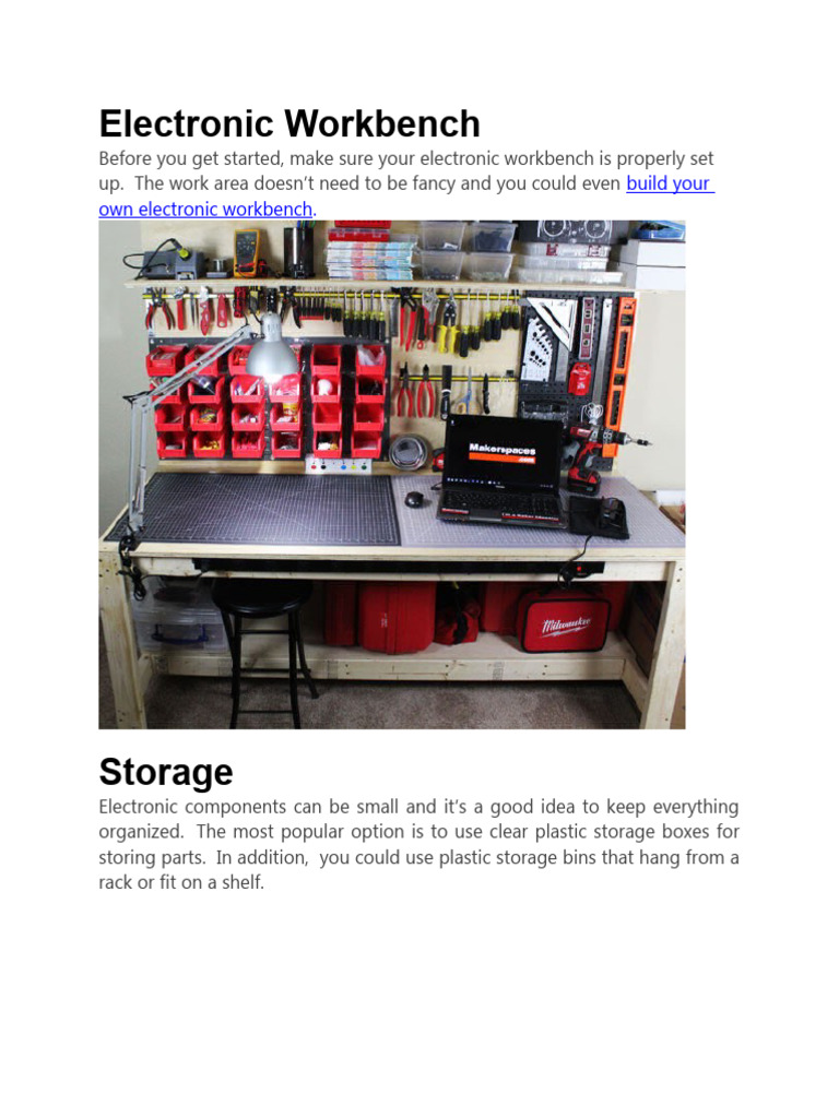 Essential Tools for Your Electronics Workbench | PDF | Soldering | Solder