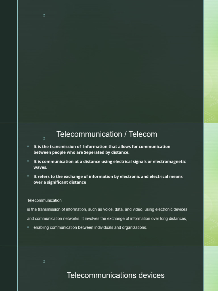 Telecommunication Intro | PDF | Telecommunications | Radio