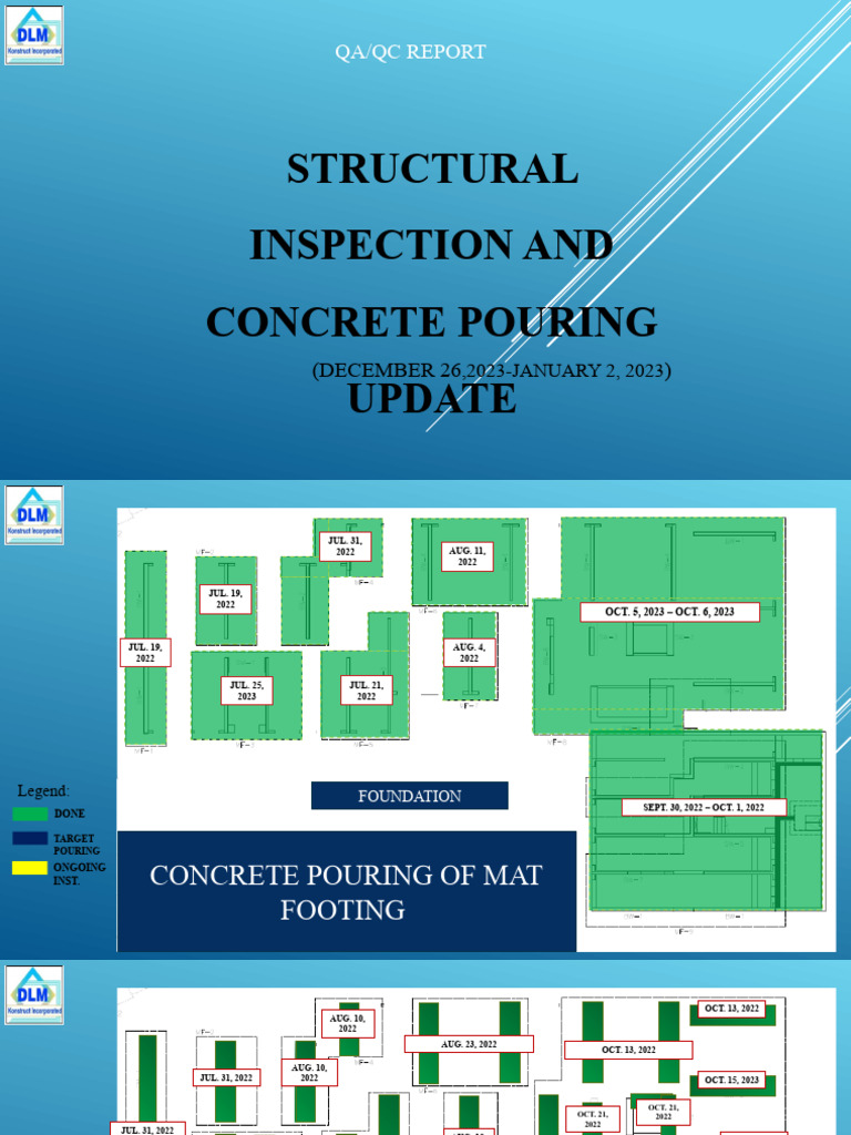 Concrete Pouring Keyplan 1 2 24 | PDF | Structural Engineering | Building Materials