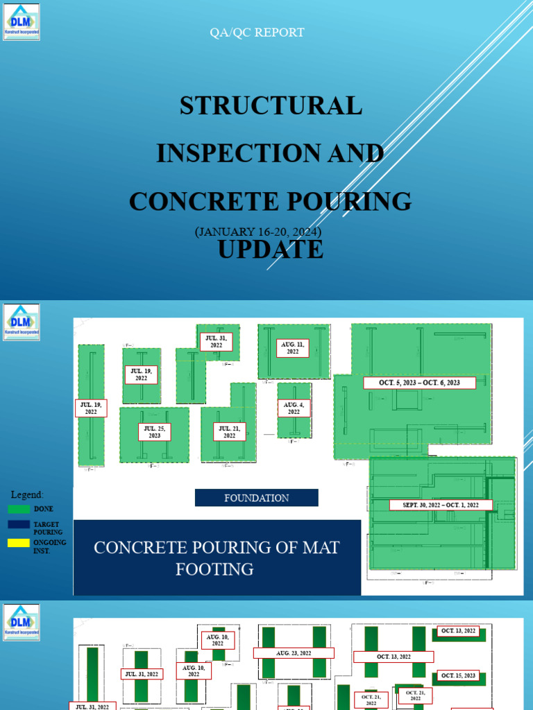 Concrete Pouring (Keyplan) 1-22-24 | PDF | Structural Engineering ...