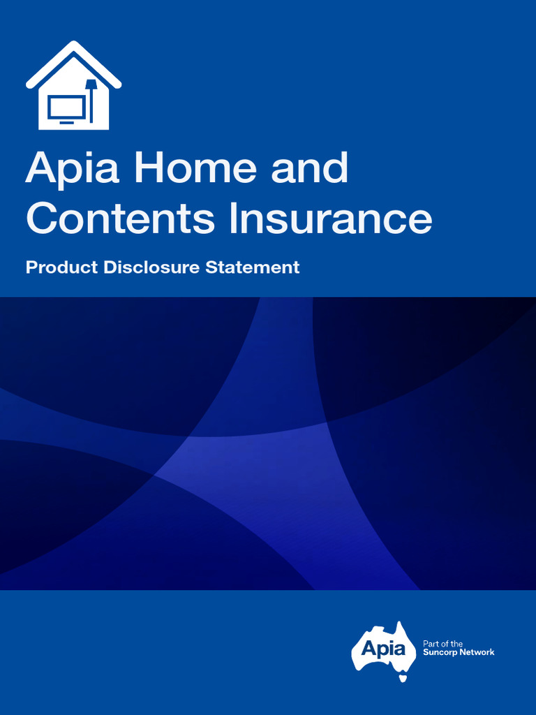 Apia Home and Contents Insurance PDS | PDF | Insurance