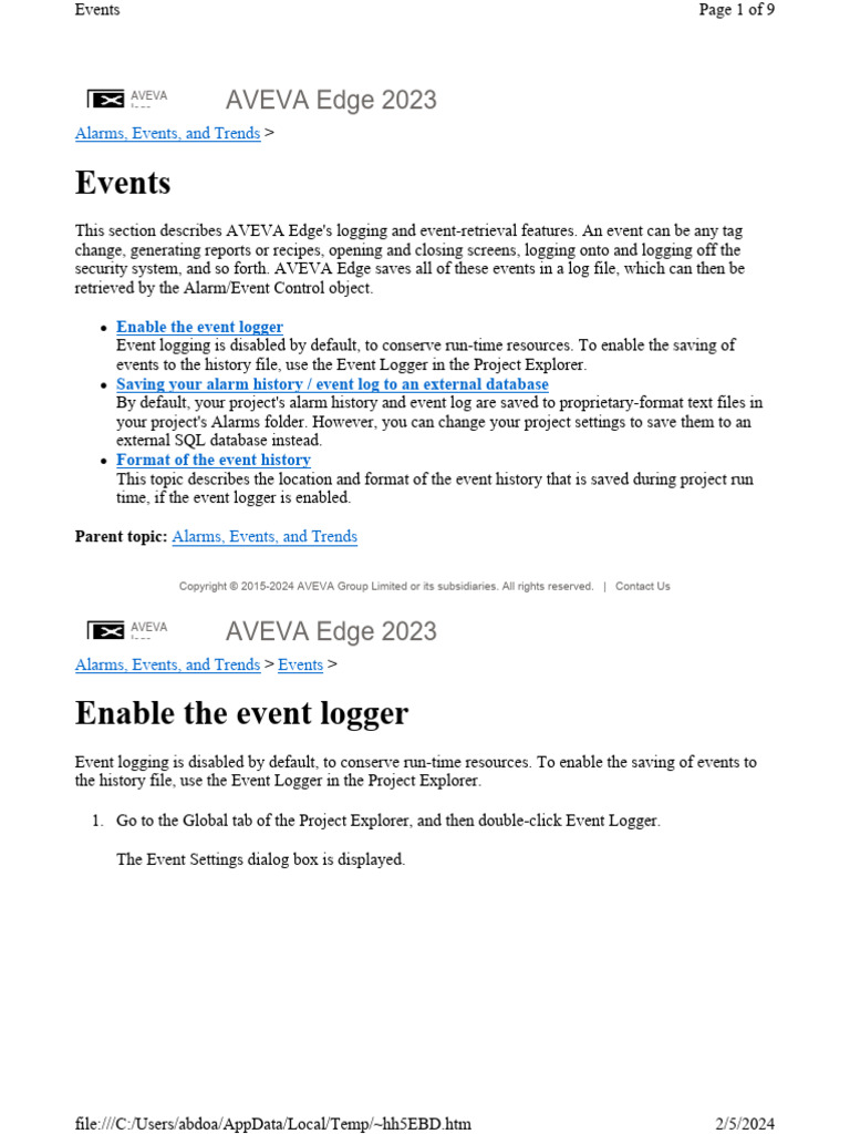 Event | PDF | Computer File | Databases