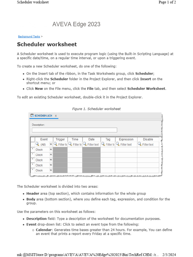 Schedular Pdf Time System Software 