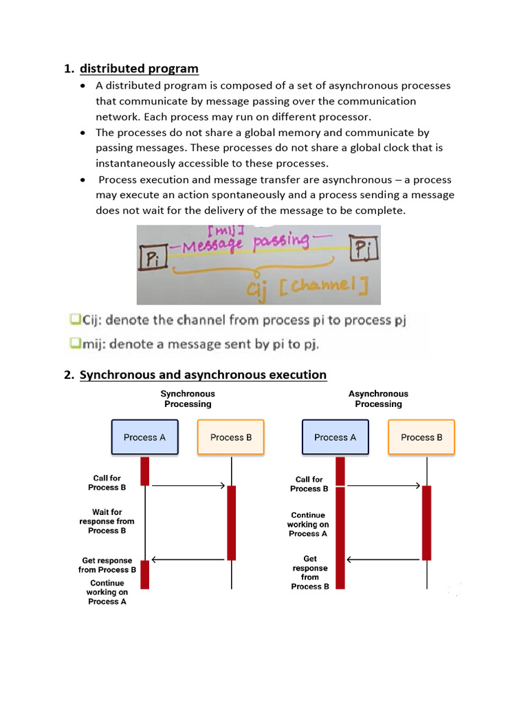 DC Notes - 2 Marks | PDF | Distributed Computing | Process (Computing)
