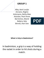 Badminton Grip Techniques Explained | PDF