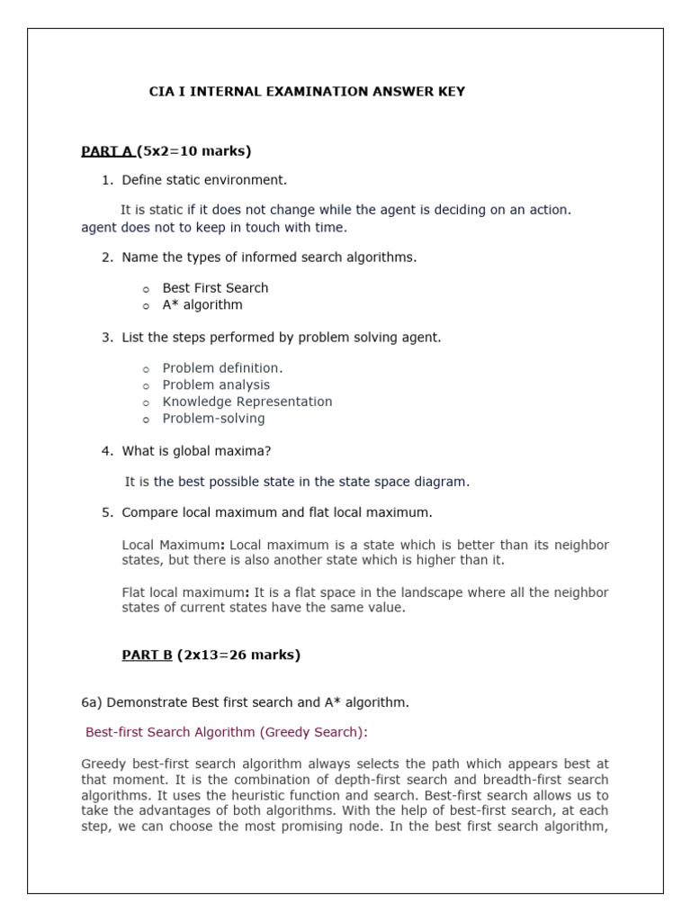 Artificial Intelligence Questions Solved | PDF | Applied Mathematics | Systems Theory